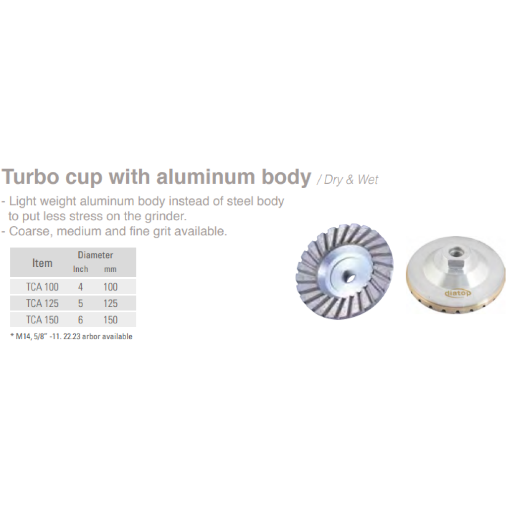 Turbo Grinding Cup Wheels - DIAMACH Pty Ltd